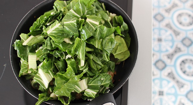 ajouter le vert de blettes - Salade de blettes a la coréenne façon ...